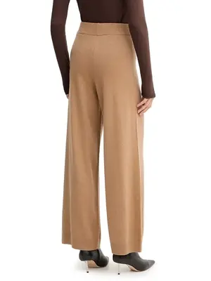 Max Mara Wide Leg Drawstring Trousers - Camel