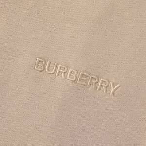 Burberry Cotton Blend Zip Hoodie With Drawstring Hood - No