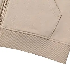 Burberry Cotton Blend Zip Hoodie With Drawstring Hood - No
