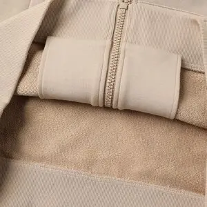 Burberry Cotton Blend Zip Hoodie With Drawstring Hood - No