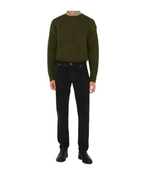 Burberry Logo Patch Tapered-leg Jeans