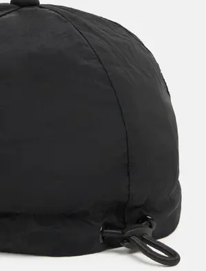 Stone Island Baseball Cap With Logo Detail - Black