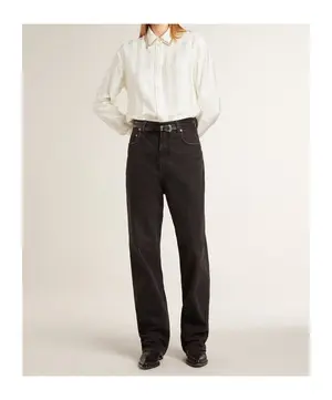GOLDEN GOOSE Embellished Striped Shirt - White