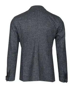 Tagliatore Double-breasted Blazer With Notched Lapel - Grey