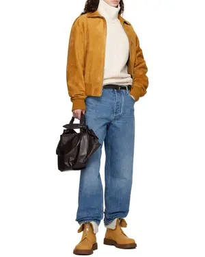 Bottega Veneta Zipped Leather Jacket