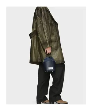 MAISON MARGIELA Double-breasted Caban Coat - Khaki