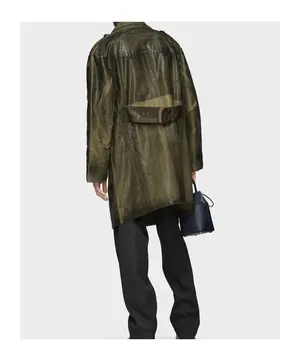 MAISON MARGIELA Double-breasted Caban Coat - Khaki