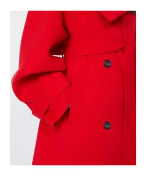Sportmax Double-breasted Belted Trench Coat