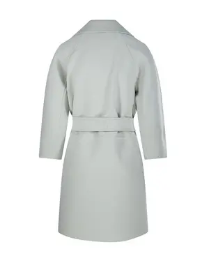 Max Mara Belted Coat - Gray