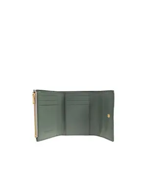Bottega Veneta Cassette Tri-fold Zip Wallet - Gray