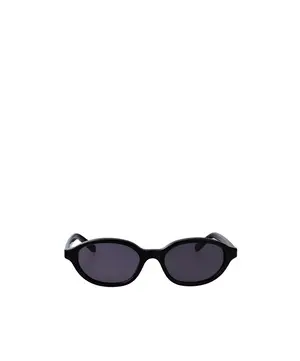 MAISON MARGIELA Oval Frame Sunglasses - Black