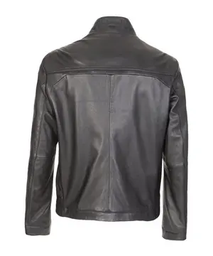 Hugo Boss Long-sleeved Leather Jacket