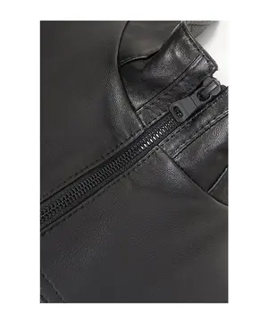 Hugo Boss Long-sleeved Leather Jacket