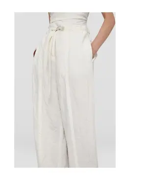 JIL SANDER Wide-leg Drawstring Trousers - White