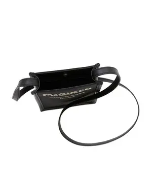 Alexander McQueen Graffiti Logo Printed Shoulder Bag