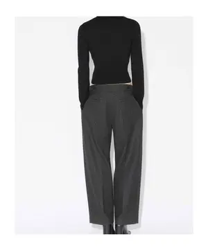 Alaïa Sculptural Hood Ribbed Knit Jumper