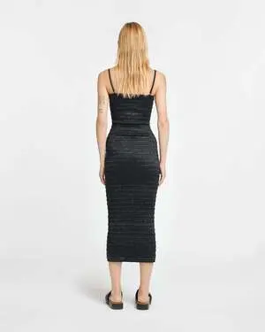 Nanushka Barra Smocked Bodycon Midi Dress