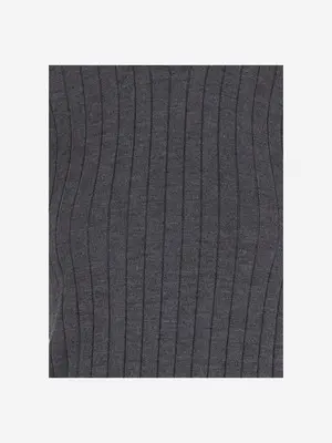 Bottega Veneta Ribbed Knit Crew Neck Top - Black