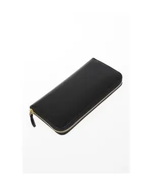 Prada Logo Plaque Zip Around Wallet