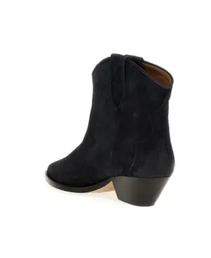 Isabel Marant Étoile Suede Ankle Boots With Thick Heel