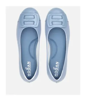Hogan Logo Plaque Ballerina Flats