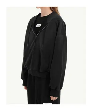 MAISON MARGIELA Zip Hoodie With Raw Edge And Vintage Effect