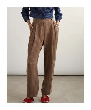 Dries Van Noten Wide Leg Tailored Trousers