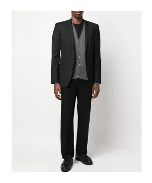 Colombo Button-down Knit Cardigan - Black