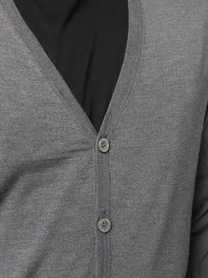 Colombo Button-down Knit Cardigan - Black