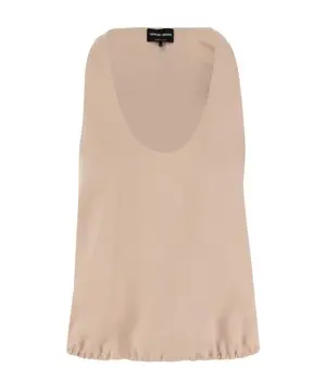 Giorgio Armani Sleeveless Scoop Neck Top - No