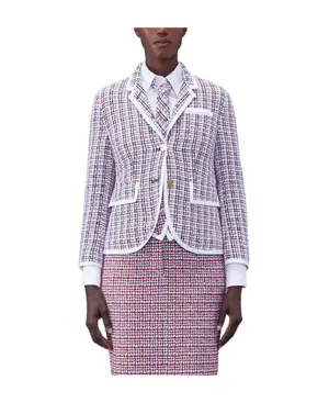 Thom Browne Checked Tweed Blazer
