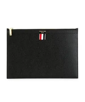 Thom Browne Zipped Clutch Bag - Black