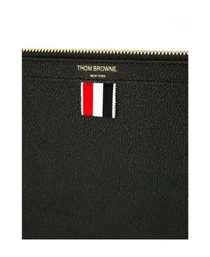 Thom Browne Zipped Clutch Bag - Black