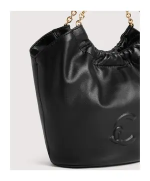COCCINELLE Smash Mini Tote Bag With Chain Straps - Noir