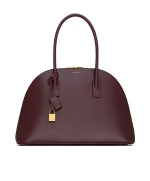 Saint Laurent Duffle Sac De Jour Souple In Leather - Red