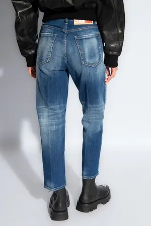 Dsquared2 Cropped Distressed Jeans - Blue