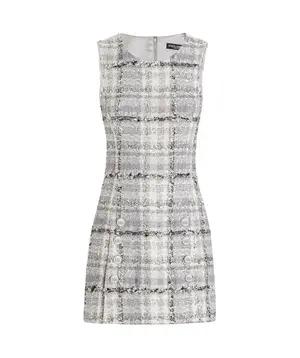 Dolce & Gabbana Sleeveless Tweed Mini Dress