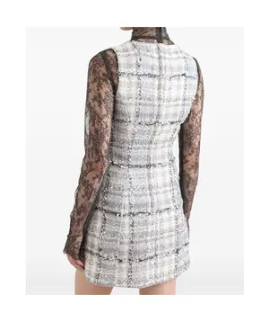 Dolce & Gabbana Sleeveless Tweed Mini Dress