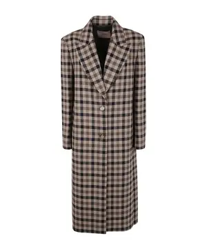Twinset Checked Coats For Women