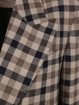 TWINSET Checked Wool Coat