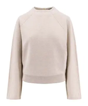Loro Piana Brienno" Crewneck Sweatshirt - Nude