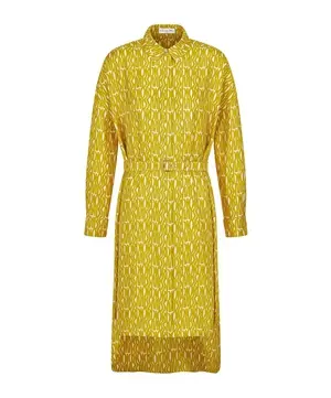 Dior All-over Printed Belted Dress