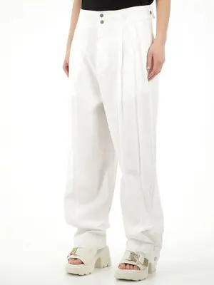 Bottega Veneta Mid-rise Trousers With Button Detail