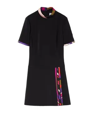 Emilio Pucci Short-sleeve Flared Dress With Printed Details