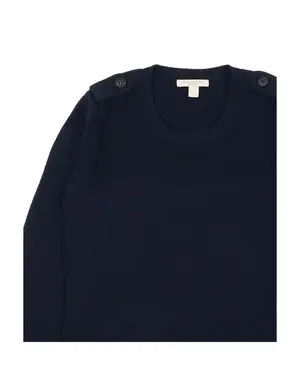 Burberry Long-sleeved Pullover With Round Collar And Knitting Details