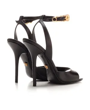 Versace Safety Pin Ankle Strap Sandals