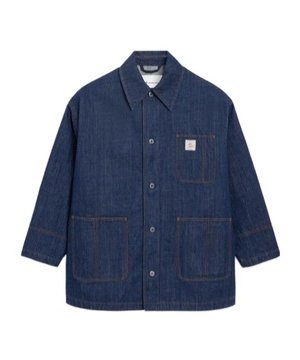 AMI Paris Heritage Label Worker Jacket - Indigo