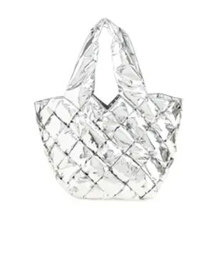 Bottega Veneta Cassette Knitted Handbag - Silver
