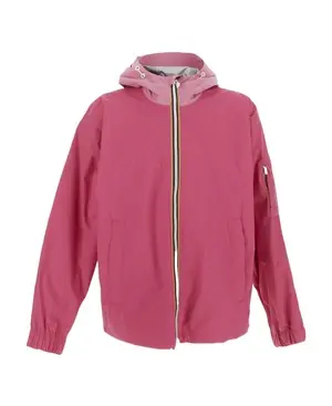 K-WAY Zip-up Hooded Jacket - Red