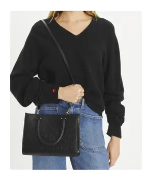 Tory Burch T Monogram Embossed Tote Bag